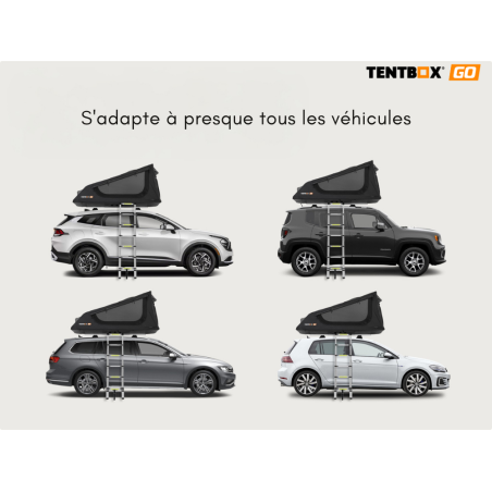 Tente de Toit TentBox Go – ultra-légère, rapide et polyvalente